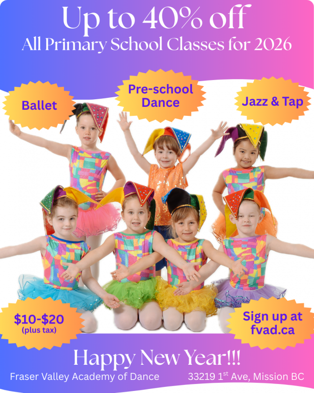 Primary School classes discounted for 2026 - Fraser Valley Academy Of Dance